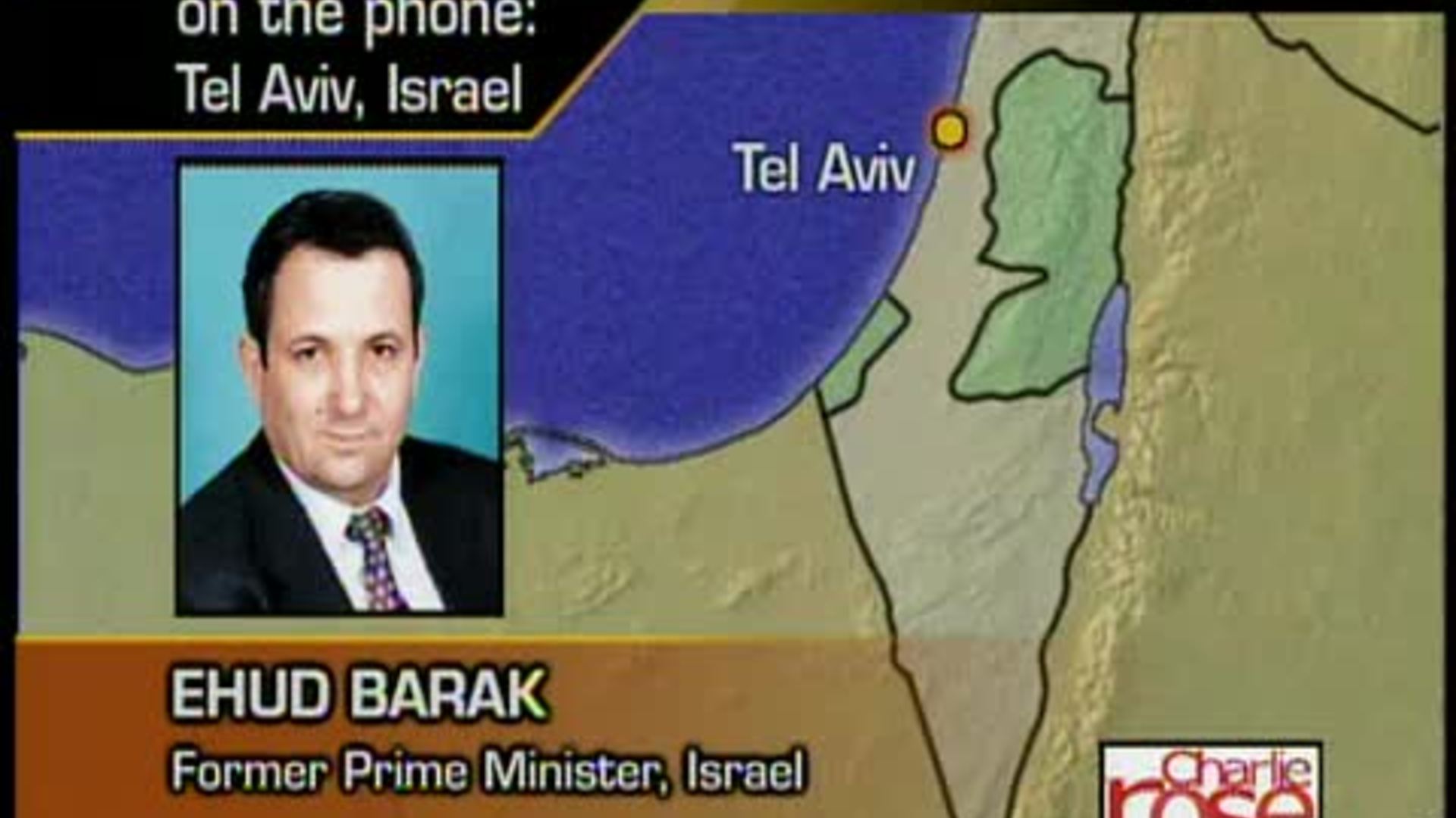 Ehud Barak — Charlie Rose