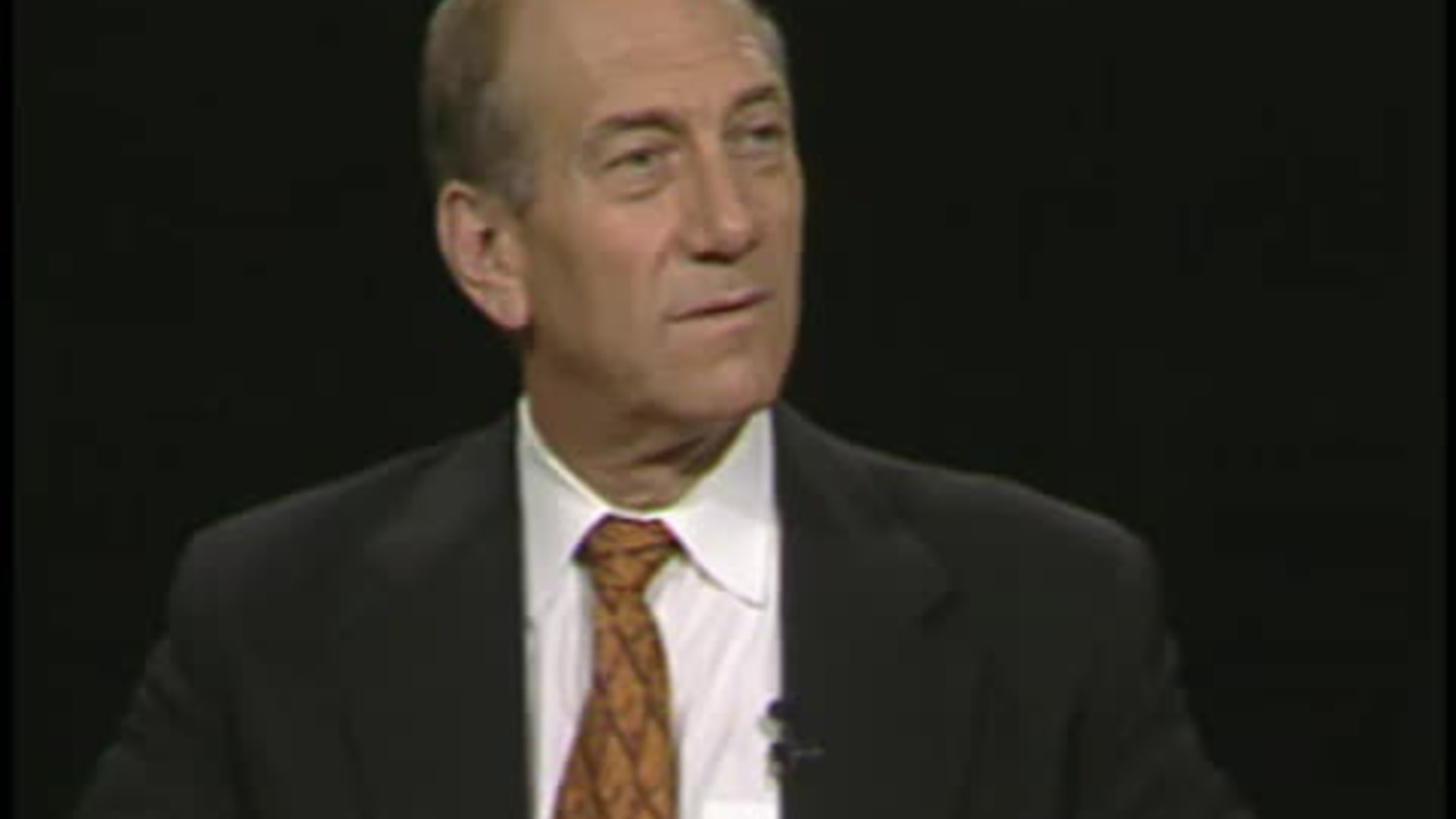 Mayor Ehud Olmert; Aaron Latham — Charlie Rose