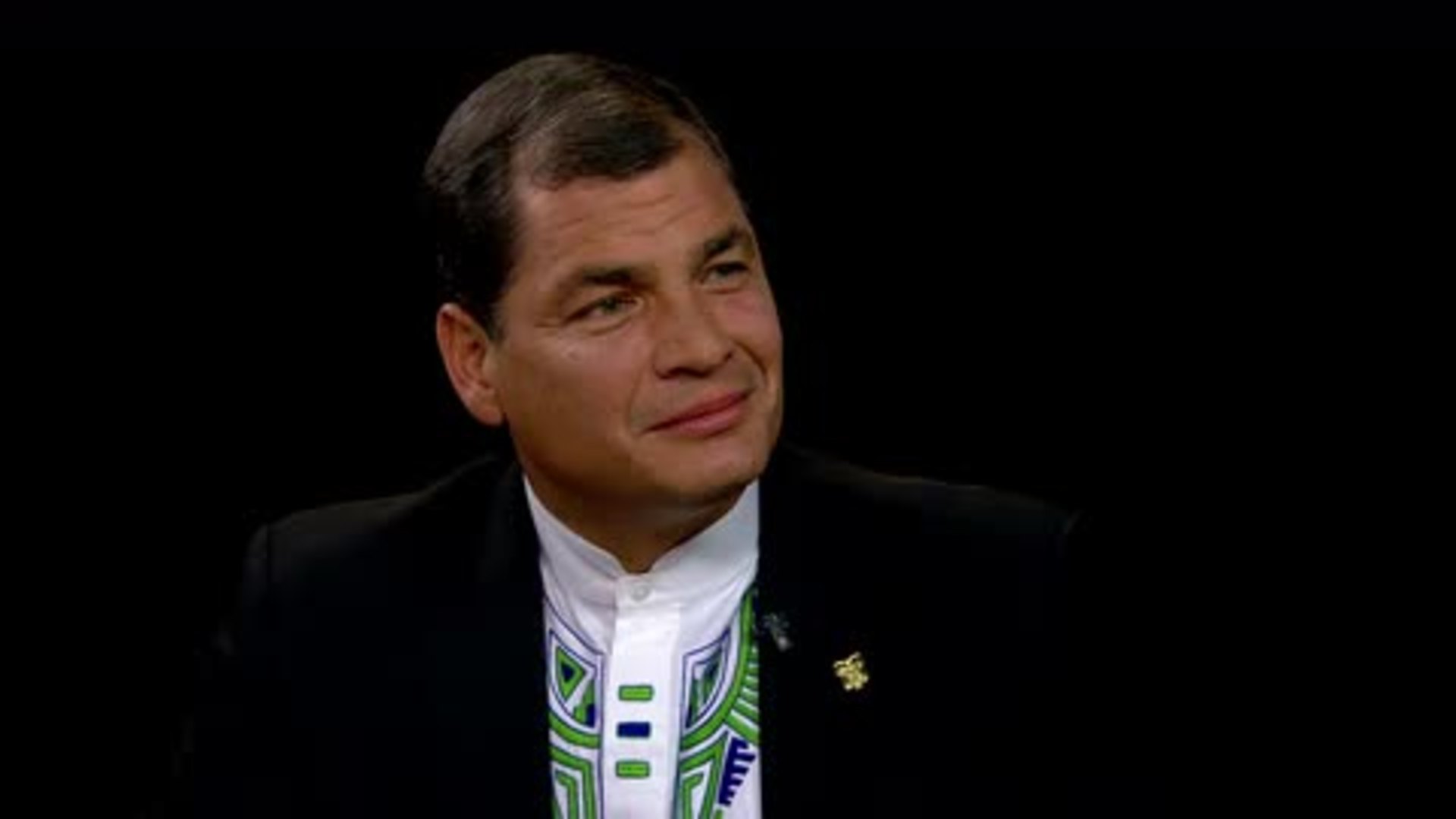 President Rafael Correa; Arianna Huffington — Charlie Rose